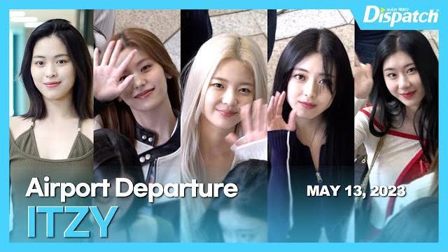 있지, "아이컨택 손인사에 심쿵" l ITZY, "Heart fluttered by the hand greeting" [공항] | ZUM TV