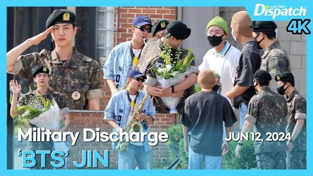 진(방탄소년단), "멤버들 마중 속 든든한 맏형 전역 신고합니다!"l JIN(BTS), "Finally! Military ...