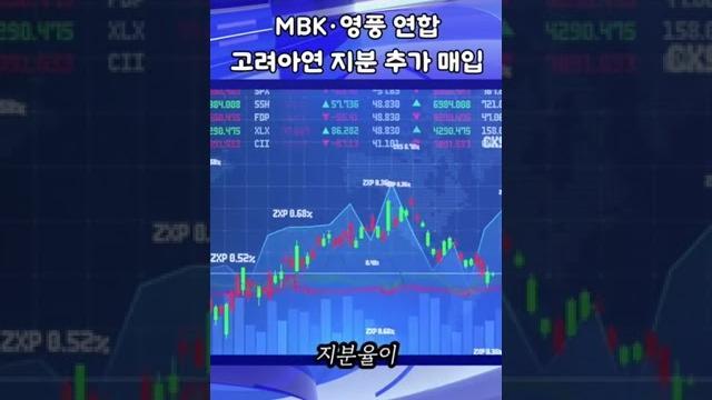 MBK·영풍 연합 고려아연 지분 추가 매입 #shorts | ZUM TV