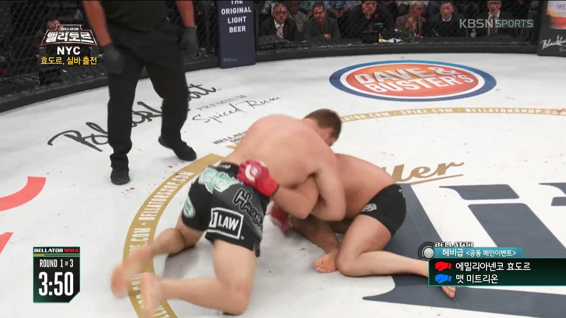 맷 미트리온, 효도르 상대로 1R TKO 승 ＜벨라토르＞ | ZUM TV