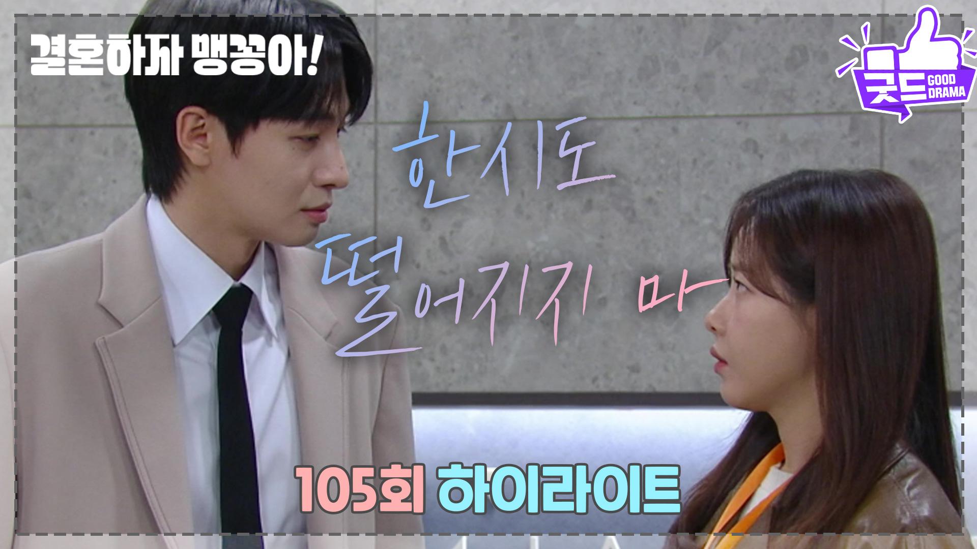 [105화 하이라이트] ＂한시도 떨어지지 마＂ 박상남의 심쿵 고백! 박하나, 설렘 시작?!💖 [결혼하자 맹꽁아!] | KBS 250306 방송 | ZUM TV