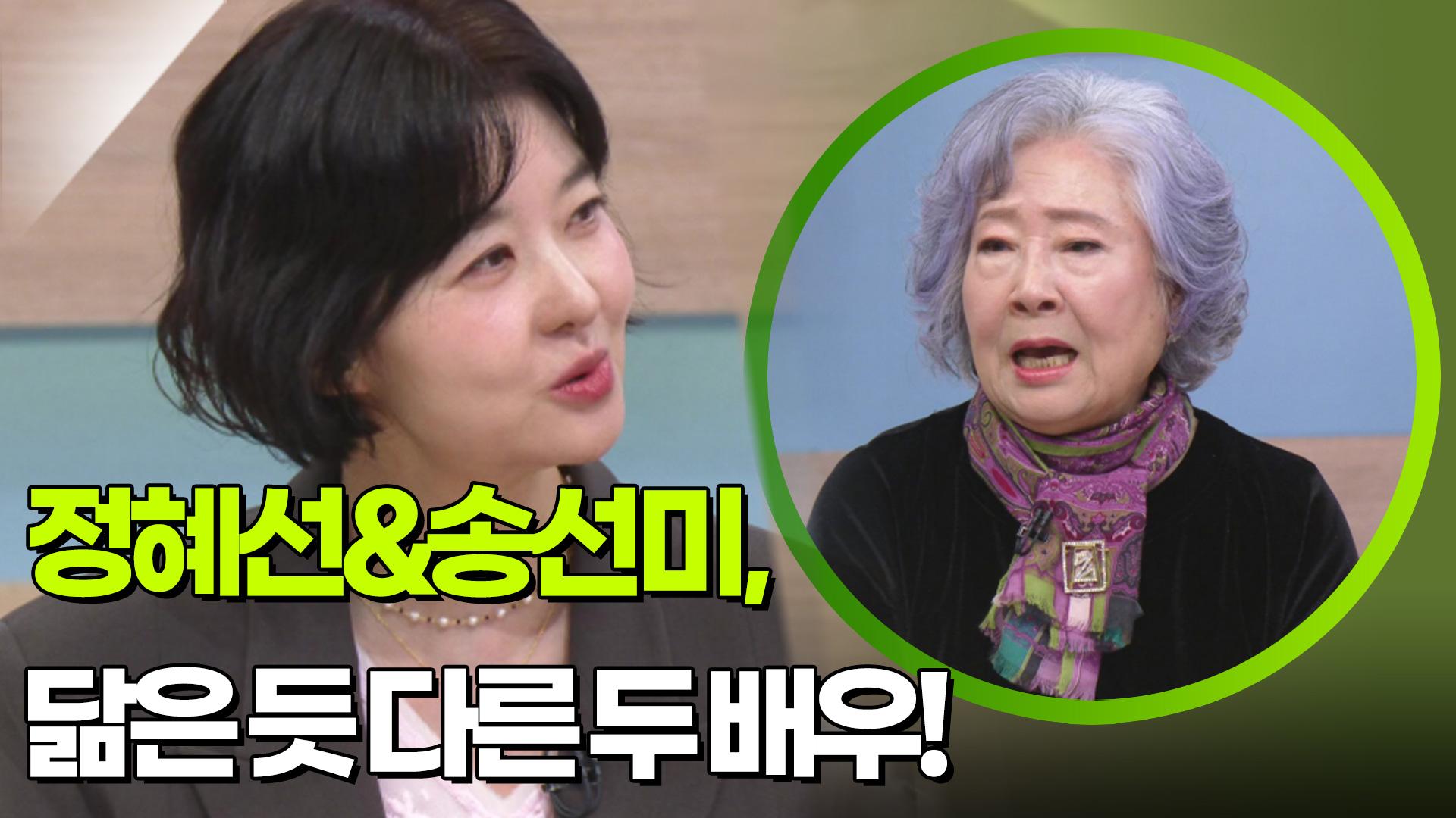 정혜선&송선미, 닮은 듯 다른 두 배우! | KBS 250318 방송 | ZUM TV