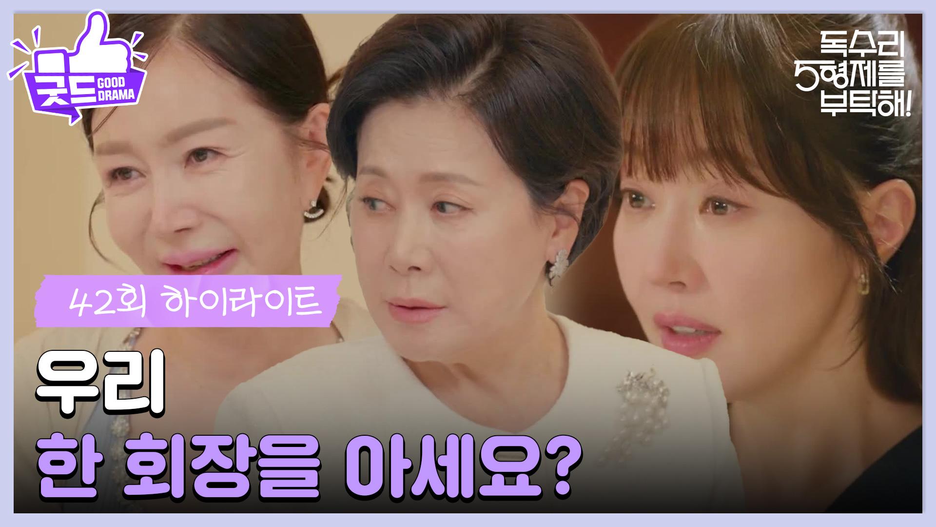 [42화 하이라이트]＂우리 한 회장을 아세요?＂엄지원과 형제들 이야기를 듣게 되는 박정수😥 [독수리 5형제를 부탁해!] | KBS 250622 방송 | ZUM TV