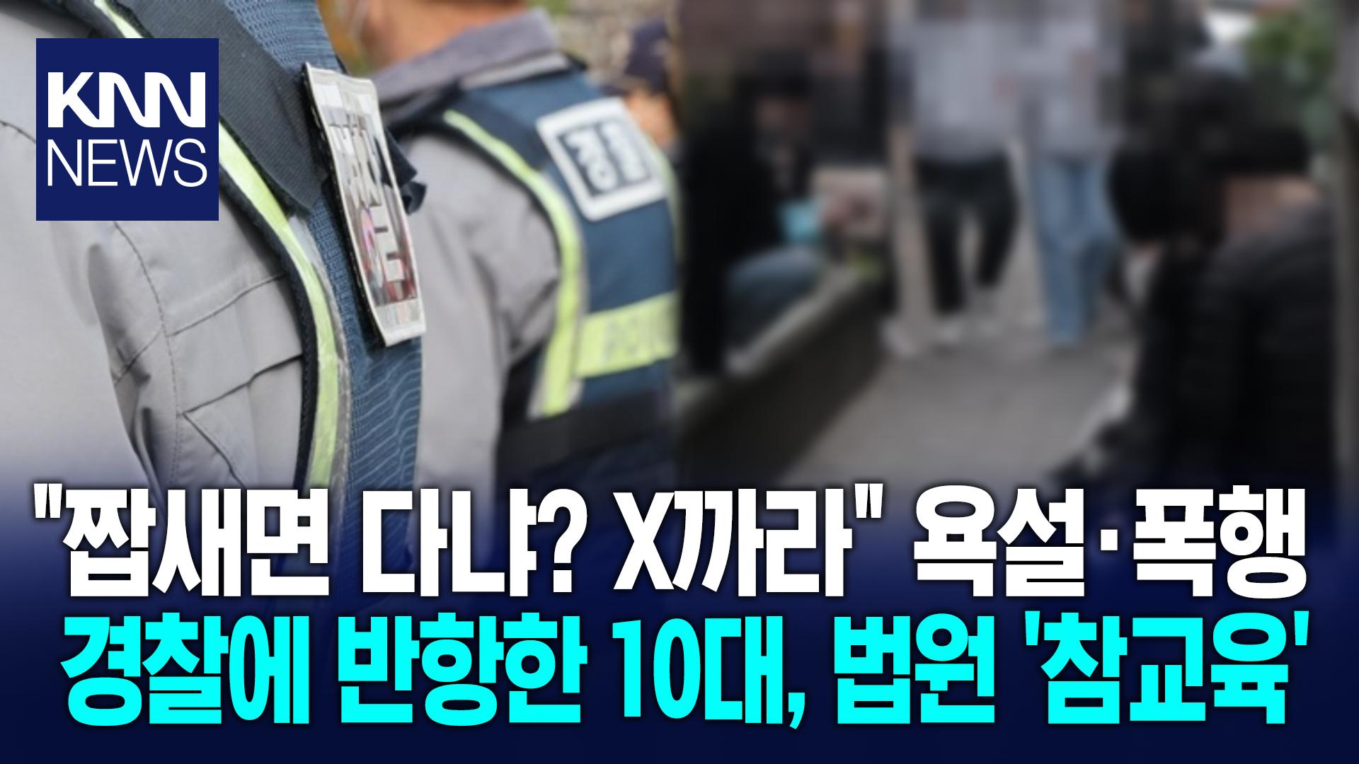 경찰에게 ＂짭새면 다냐? XX＂ 욕설에 폭행까지한 10대의 최후 / KNN | ZUM TV