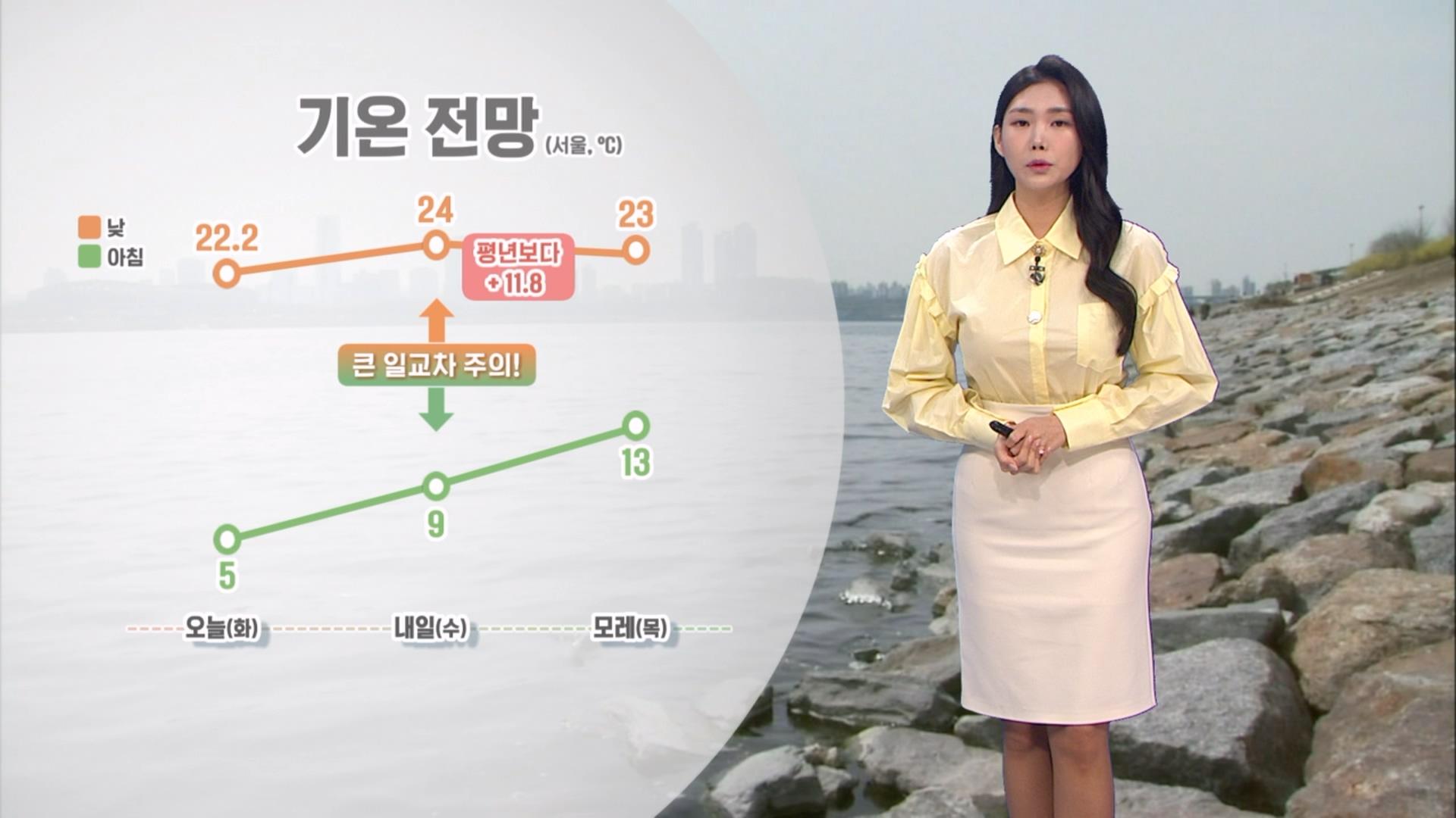 [03/21] 내일 서울 낮 기온 ′24도′…대기건조함 계속 (전하린 기상캐스터) | ZUM TV